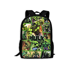 GCNqat Laptop Backpack Super Hero Backpacks 17 Inch Anime Bookbag for Boys Girls Travel Outdoor Activities