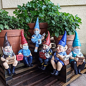 John Bernard & Company Nurse Garden Gnome Statue – Special Edition Commemorative 10” H Shelf Sitter Figurine by Hometown Heroes