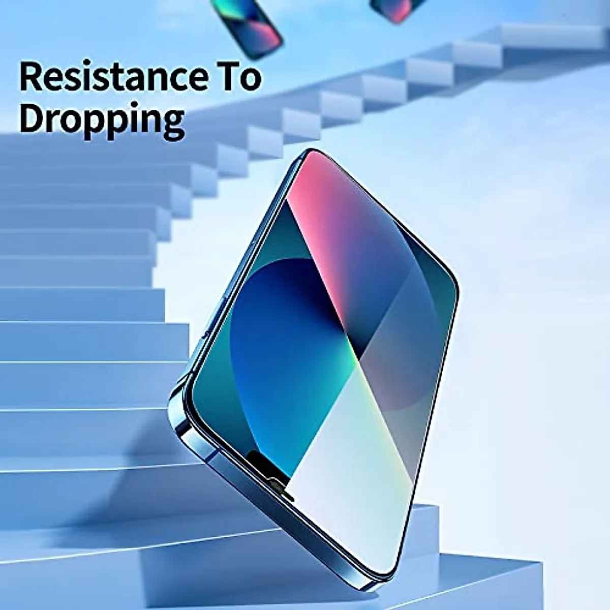 NEW'C 3 Pack Designed for iPhone 14, iPhone 13, iPhone 13 Pro (6.1 inches) Screen Protector Tempered Glass,Case Friendly Scratch-proof, Bubble Free, Ultra Resistant