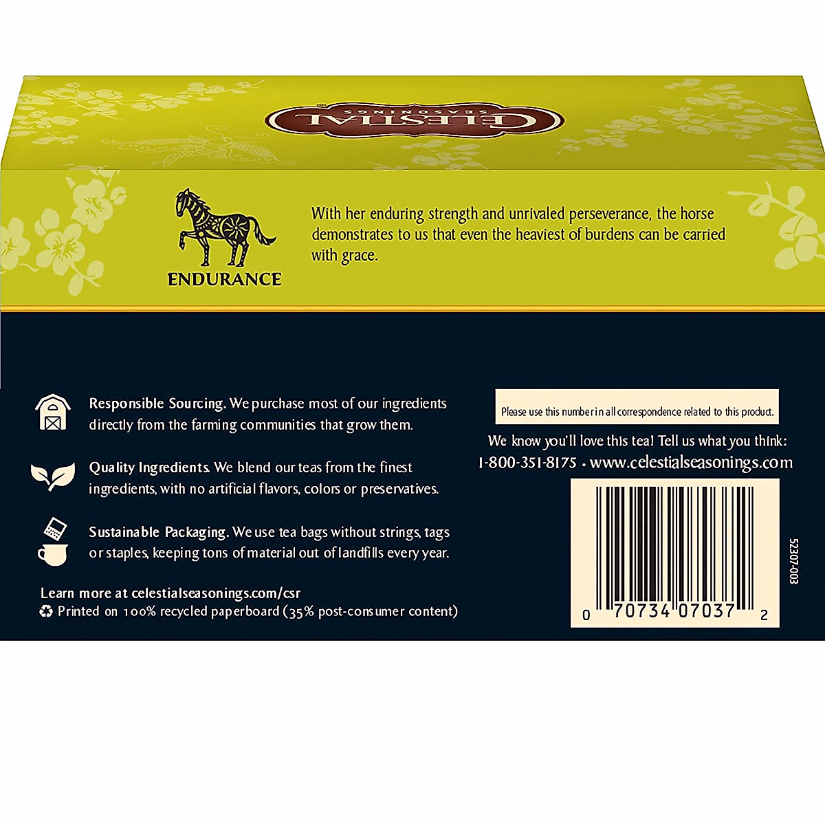 Celestial Seasonings Honey Lemon Ginseng Green Tea Bags, 20 ct (CELESTIAL618199)