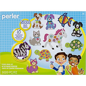 Perler Pet Parade Deluxe Fuse Bead Craft Activity Kit, 5020 pcs
