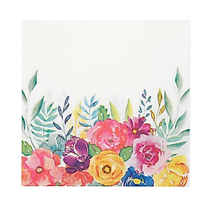 Juvale 144-Piece Tea Party Supplies - Floral Paper Plates, Napkins, Cups and Cutlery for Bridal Shower, Wedding, Girls Baby Shower (Serves 24)