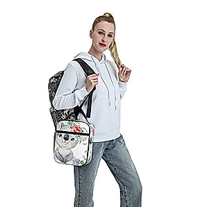 Floral Tree Animal Koala Lunch Bag Tote Bag Lunch Bags For Women/Man'S Lunch Box Insulated Lunch Container