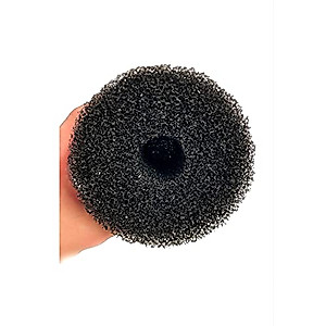 ViaAqua 2 Pack X-Large Overflow Filter Box Intake Round Pre-Filter Foam Sponge 5.91" x 4.13" for Aquariums and Ponds (Coarse 25PPI)