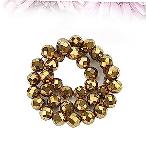 EXCEART 192pcs Bling Accessories Lip Gloss Kit Beads in Bulk Beads for Crafts Hematite Beads Metal Spacer Beads Bracelet Beads Beading Kits DIY Beads Scattered Beads Jewelry Bead Chain