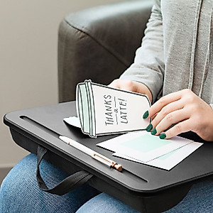 LAPGEAR Compact Lap Desk - Black - Fits up to 15 Inch Laptops - Style No. 43108