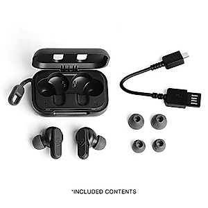 Skullcandy Dime True Wireless In-Ear Bluetooth Earbuds Compatible with iPhone and Android / Charging Case and Microphone / Great for Gym, Sports, and Gaming, IPX4 Water Dust Resistant - Black
