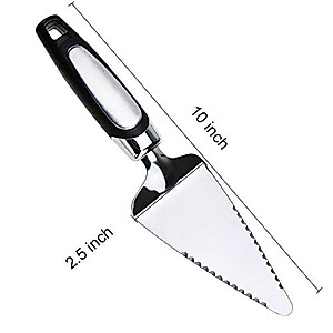Tosnail 2 Pack Stainless Steel Pie and Cake Cutter Cake Server
