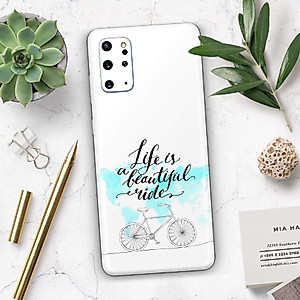 DesignSkinz Life is a Beautiful Ride v2 Protective Vinyl Decal Wrap Skin Cover Compatible with The Samsung Galaxy S20 (Screen Trim & Back Glass Skin)
