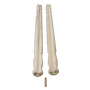 Renovators Supply Manufacturing Corner Protectors 39 1/4 in. Beechwood Edge Protector, Sanded Corner Guard Pack of 4