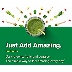 Amazing Grass Greens Blend Superfood: Super Greens Powder Smoothie Mix with Organic Spirulina, Beet Root Powder, Chlorella, Prebiotics & Probiotics, Chocolate, 100 Servings (Packaging May Vary)