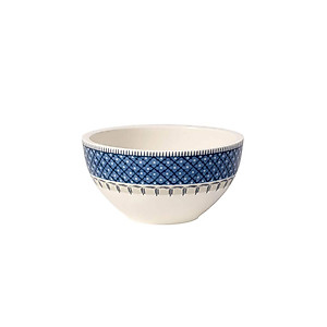 Villeroy & Boch Casale Blu Rice Bowl, 20 oz, White/Blue