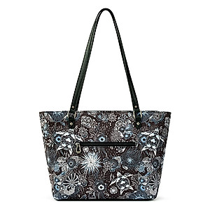 Sakroots Womens Tote Bag Eco-twill, & Closure, Design, in Eco twill Large Roomy With Zip Closure Sustainable Durable Design Lining Made from Recycled, Midnight Seascape, One Size US