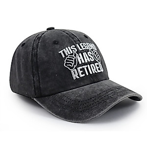 Retirement Gifts for Men Women 2023, Retirement Party Decorations Hat, Funny This Legend Has Retired, Adjustable Baseball Cap for Dad Mom Husband Wife Grandma Grandpa Teacher Coworker Boss Retirees