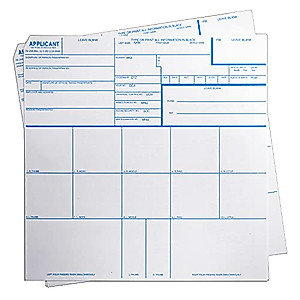 Crime Scene FD-258 Applicant Card Kit (5 pack): With Cards, Ink, Correction Tabs and Directions