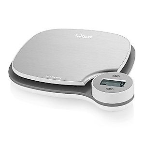 Ozeri Battery-Free Kitchen Scale, Kinetic Charging Technology, Stainless Steel