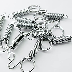 20 Pack Pet Cage Door Latch Spring Hook Quail Cage J Clips for Wire Cages The Door Latch Cat Spring Cage Latch for Fixing Wire Cage Door Pet Dog Cat Bunny Birds Hamsters