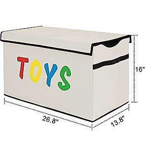 VICTOR'S Toy Storage Organizer - Extra Large Toy Box Chest Storage Boxes Bins Baskets for Kids, Boys, Girls, Nursery Room, Playroom