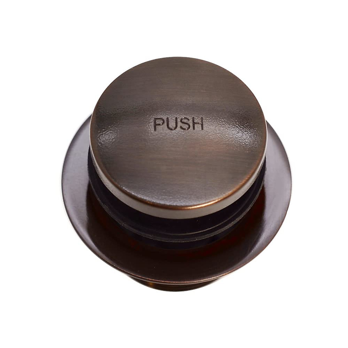 Westbrass D3322-12A 1-1/2" NPSM Tip-Toe Bathtub Drain Plug - Coarse Thread, Antique Bronze