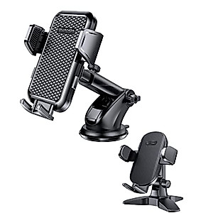 GUANDA TECHNOLOGIES CO., LTD. Cell Phone Stand, Desk Phone Holder, Upgraded Car Mount Phone Holder Dashboard Windshield
