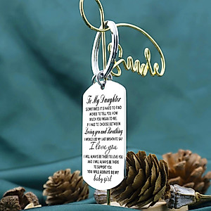 WXCATIM Gifts For Daughter Keychain Daughter Gifts From Mom Gifts For Daughters Adult From Mothers Daughter Birthday Gifts Accessories Teen Girl Gifts Trendy Stuff Mothers Day Christmas Pretty