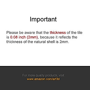 Art3d White Seamless Mother of Pearl Tile Shell Mosaic for Bathroom/Kitchen Backsplashes (10 Sheets)