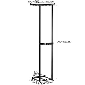 KLJKPA Towel Racks for Bathroom, Upgrade Wall Mounted Towel Rack Holder with Metal Shelf, Bathroom Towel Storage Holder Organizer for Rolled Folded Towels (Black)