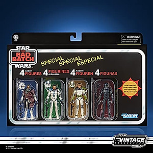 STAR WARS The Vintage Collection The Bad Batch Special 4-Pack, 3.75-inch-Scale Action Figures, Toys for Kids Ages 4 and Up (Amazon Exclusive)