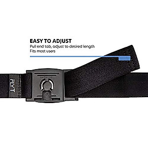 FLYT Solo Belt - Minimalist Web Nylon Belt with Quick-Release Magnetic Plastic Buckle, TSA Friendly