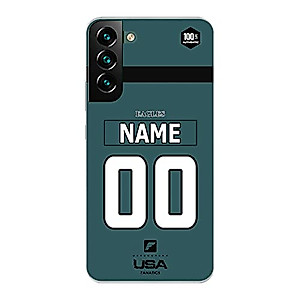 Football Phone Case Philadelphia USA Customize Your Name and Number Silicone Transparent - Compatible iPhone and Samsung (Samsung Galaxy A04)
