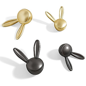 Kcmwsy 3 Pack Coat Hooks Cute Rabbit Shape Metal Towel Hooks Heavy Duty Wall Hooks Modern Bathroom Door Hooks for Coat,Bag,Hat, Scarf,Towel,Key etc (Matte Blue, Large Size)