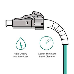 Fiber Patch Cable - LC to LC OM3 10Gb/Gigabit Multi-Mode Jumper Duplex 50/125 LSZH Fiber Optic Cord for SFP Transceiver, Computer Fiber Networks and Fiber Test Equipment, 30-Meter(100ft)