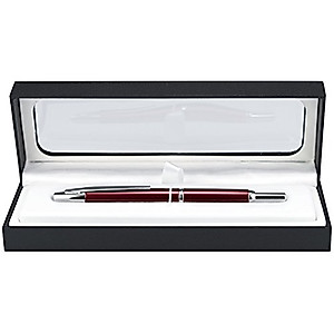 PILOT Vanishing Point Decimo Refillable & Retractable Fountain Pen, Burgundy Barrel with Rhodium Accents, Fine Nib (65338)