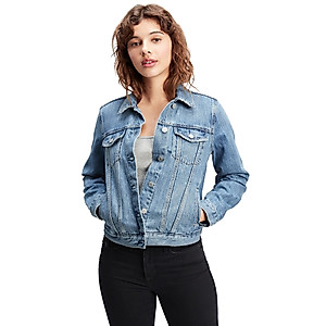 GAP womens Icon Denim Jacket, Medium Wash, X-Large US