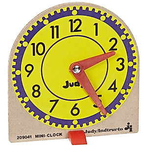 Judy Instructo Mini-Clocks - 4 1/8 x 4 inches - Set of 12, Size 6
