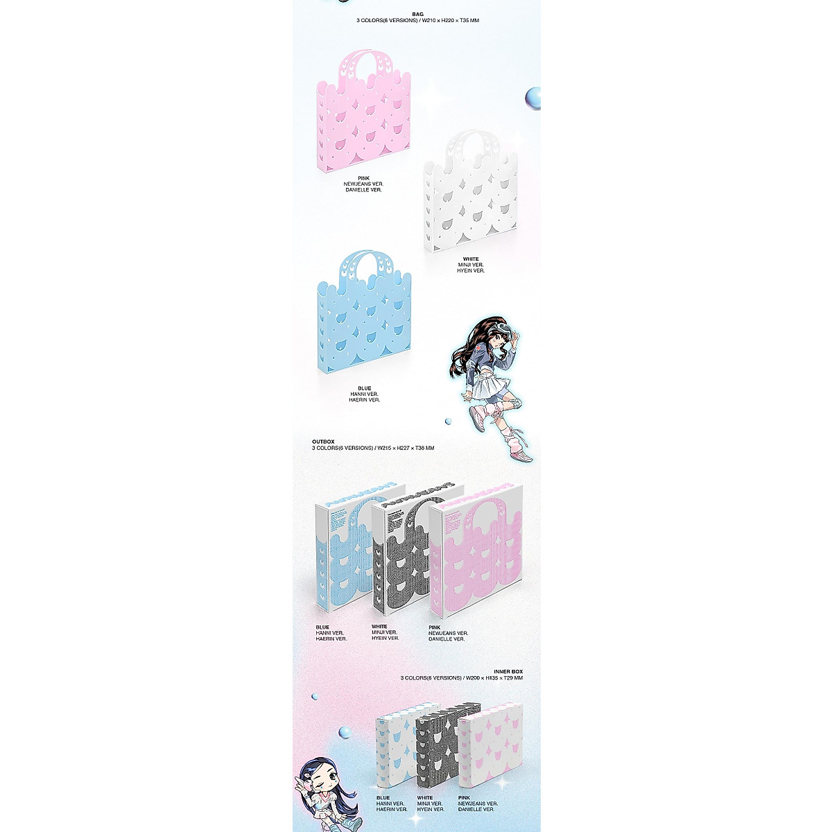 Newjeans 2nd EP Get Up [Bunny Beach Bag ] Album HAERIN + [Extra Photocards Set]