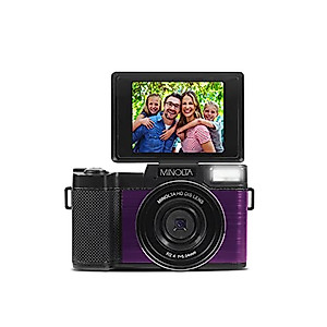 Minolta MND30 30 MP / 2.7K Ultra HD Digital Camera (Purple)