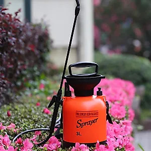 CLICIC Lawn and Garden Portable Sprayer - 0.8 Gallon - Pump Pressure Sprayer Includes Adjustable Shoulder Strap