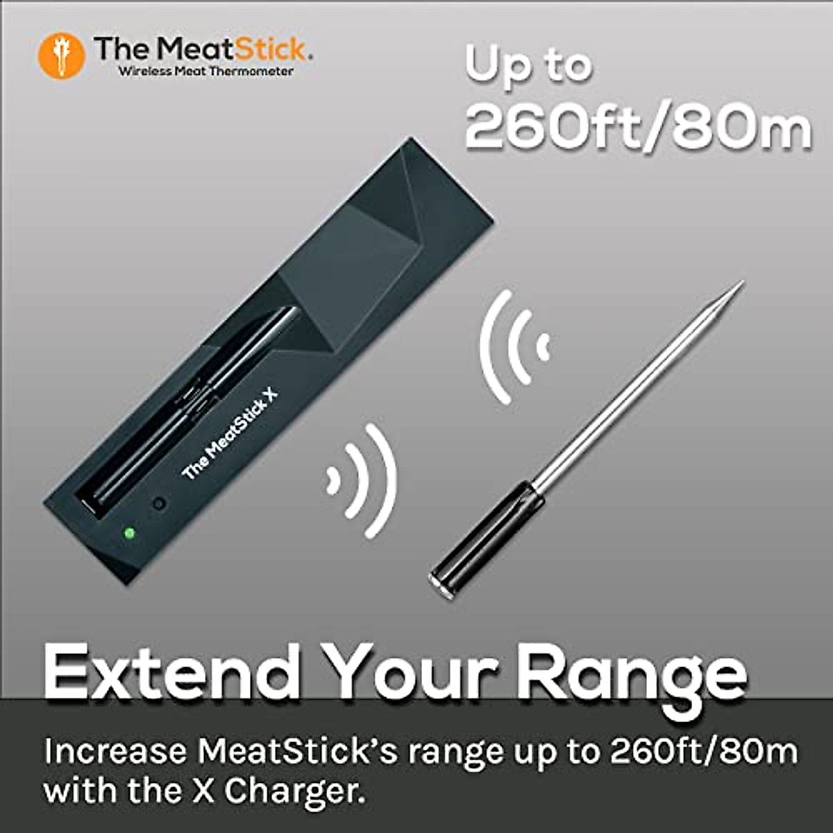 MeatStick X Duo Bundle | 2-Probe Package | Wireless Meat Thermometer with Bluetooth | 260ft Range | for BBQ, Kitchen, Smoker, Air Fryer, Deep Frying, Oven, Sous Vide, Grill, Rotisserie