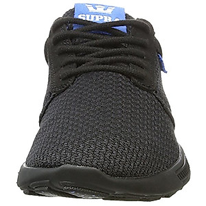 SUPRA Unisex-Adult Hammer Run Skate Shoe, Black-Royal, 10 Regular US