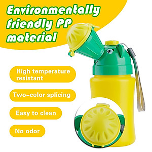 BORDSTRACT Baby Travel Pee Potty, Portable Baby Child Potty Urinal Emergency Toilet Baby Travel Urinal Convenient Pee Potty Toilet for Camping Car Travelling (Boy)