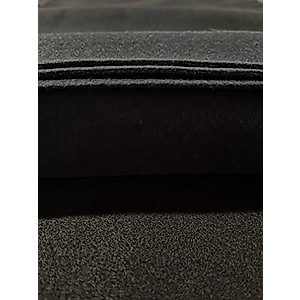 Zaza Design Acrylic Felt Fabric by The Yard - Use This Soft Felt Roll for Sewing, Cushion, and Padding, DIY Art & Craft - 72 Inches Wide & 1.6mm Thick Felt - Black, 1 Yard