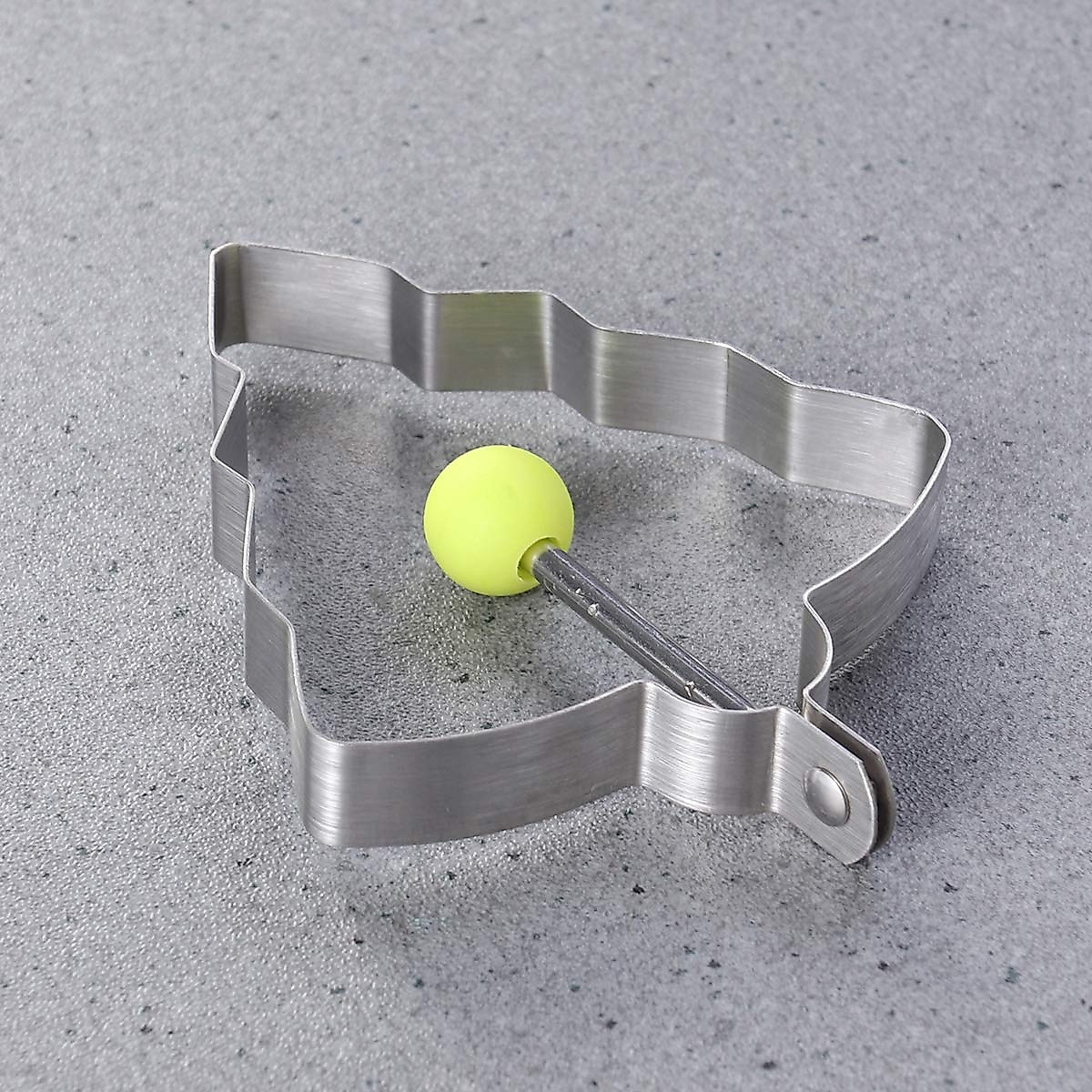 DOITOOL 2 Pcs Stainless Steel Omelette Egg Frying Mold Fried Egg Shaper Pancake Mould DIY Kitchen Cooking Tools (Christmas Tree) Christmas Supplies