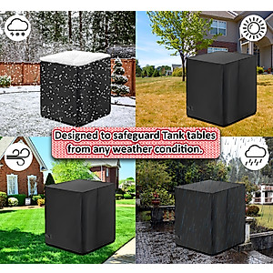 Outdoor Bazaar 17 Inch Square Cover for Tank Hideaway Tables from Bond Manufacturing Model 67635, Endless Summer ZAZ1801M, Cosiest Wicker Tank Table and Others