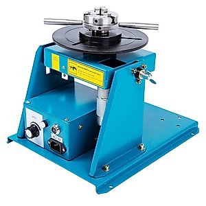 TFCFL Turntable Table, DC24V 20W Rotary Welding Positioner Turntable Table High Positioning Accuracy Suitable for Cutting, Grinding, Assembly, Testing and Other Seam Welding (10KG)