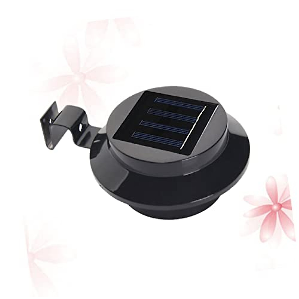 Uonlytech Outdoor Lantern 3 White Yard Gutter Lights Outdoor Post Fence Roof Lamp Warm Light Environmental Black Solar LED Wall/Cap Step Garden for Powered Led Outdoor Lights