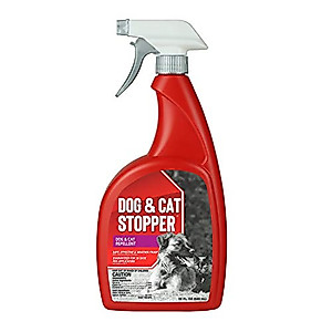 Messina Wildlife Dog & Cat Stopper - Effective, Food Grade Ingredients; Repels Dogs and Cats; Ready to Use, 32 fl. oz. Liquid Trigger Spray Bottle