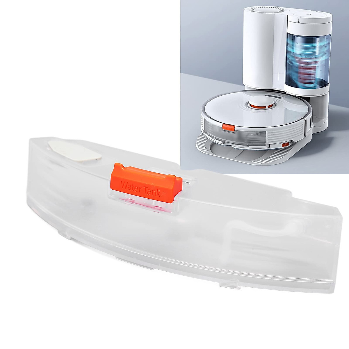 AUNMAS Robot Vacuum Water Tank, Replacement Water Tank Bin Box for Roborock S7 T7S T7S PLUS G10 Sweeper Robot Vacuum Cleaner Parts, 8.3x2.3x1.8in