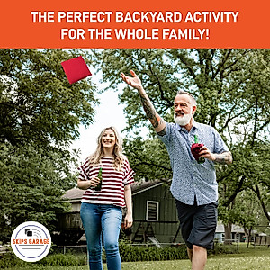 Skip's Garage Classic Woody Waterproof Cornhole Boards - Includes (2) Boards (NO Bags) + (2) Board Edge Lights