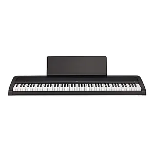 Korg B2 88-Key Electronic Keyboard Digital Pianos-Home (Black) Bundle with Stand, Bench, Sustain Pedal, and Headphones (5 Items)